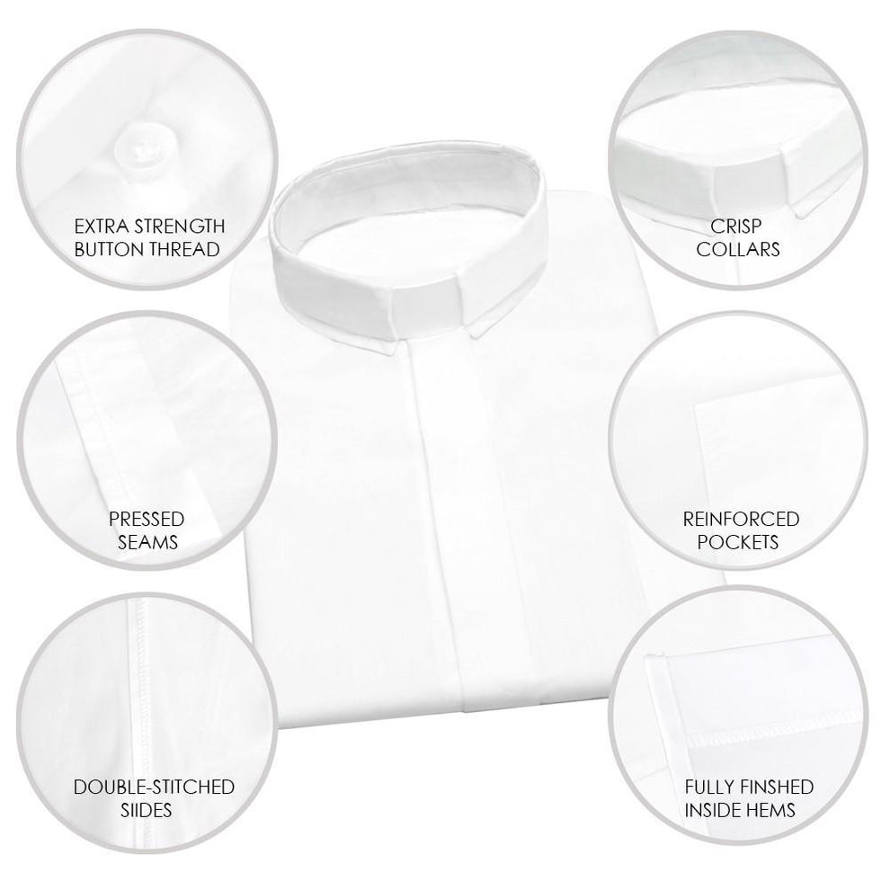 White Long Sleeve Clergy Shirt – Churchings